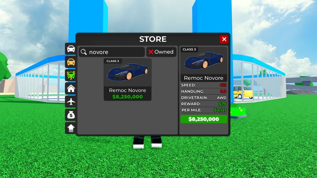 5 best Class 3 cars in Car Dealership Tycoon