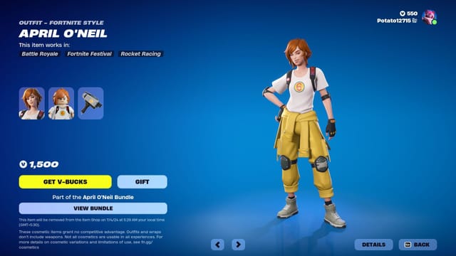 How to get April O'Neil skin in Fortnite