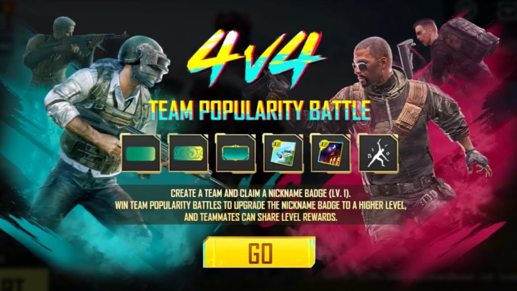 How to participate in the PUBG Mobile 4v4 Popularity Battle