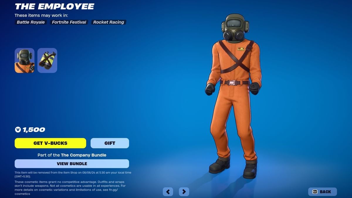 How to get The Employee (Lethal Company) skin in Fortnite