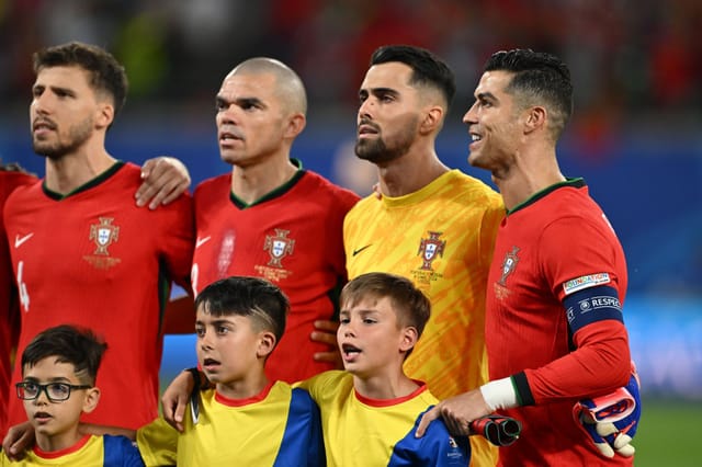 Euro 2024: Why does Cristiano Ronaldo stand sideways during national ...