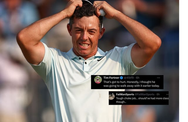 “That's got to hurt”; “Tough choke job” – Fans react to Rory McIlroy’s ...