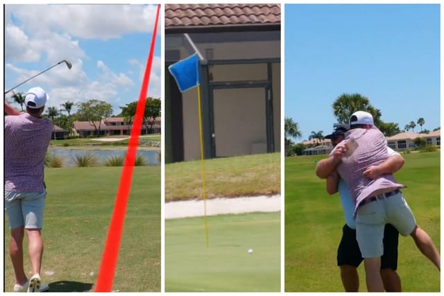 WATCH: Bob Does Sports’ Robby Berger makes hole-in-one, gives a ...