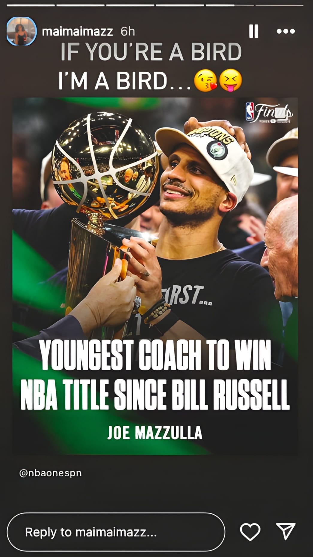 Joe Mazzulla's wife shares personal moment with family amidst Celtics ...