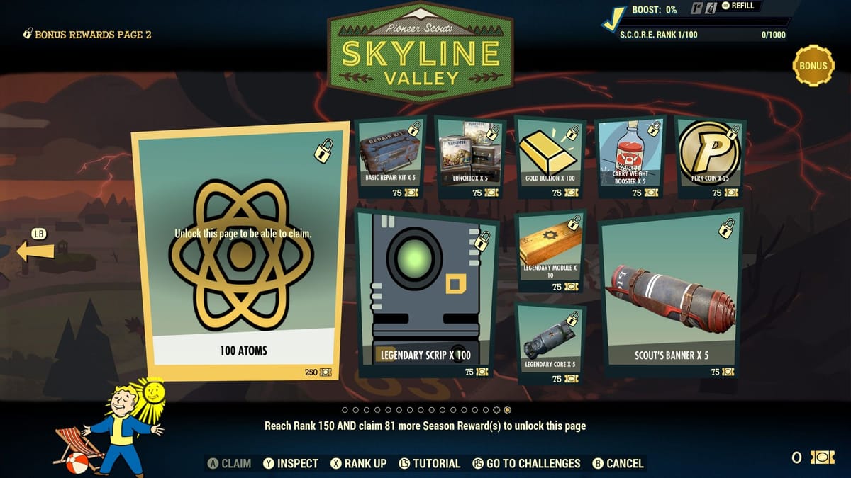 Fallout 76 Season 17: All Season page rewards, explored