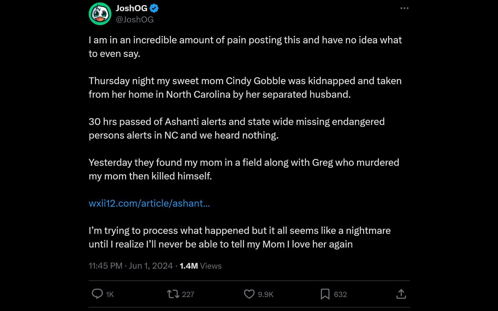 Twitch streamer JoshOG discloses his mother was kidnapped and murdered ...