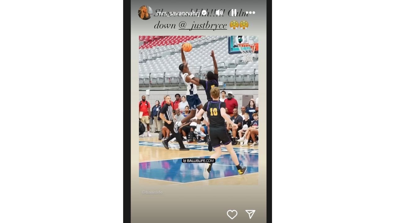 "Sheeeeesh!!!!! Calm Down" - LeBron James' wife Savannah James in awe ...