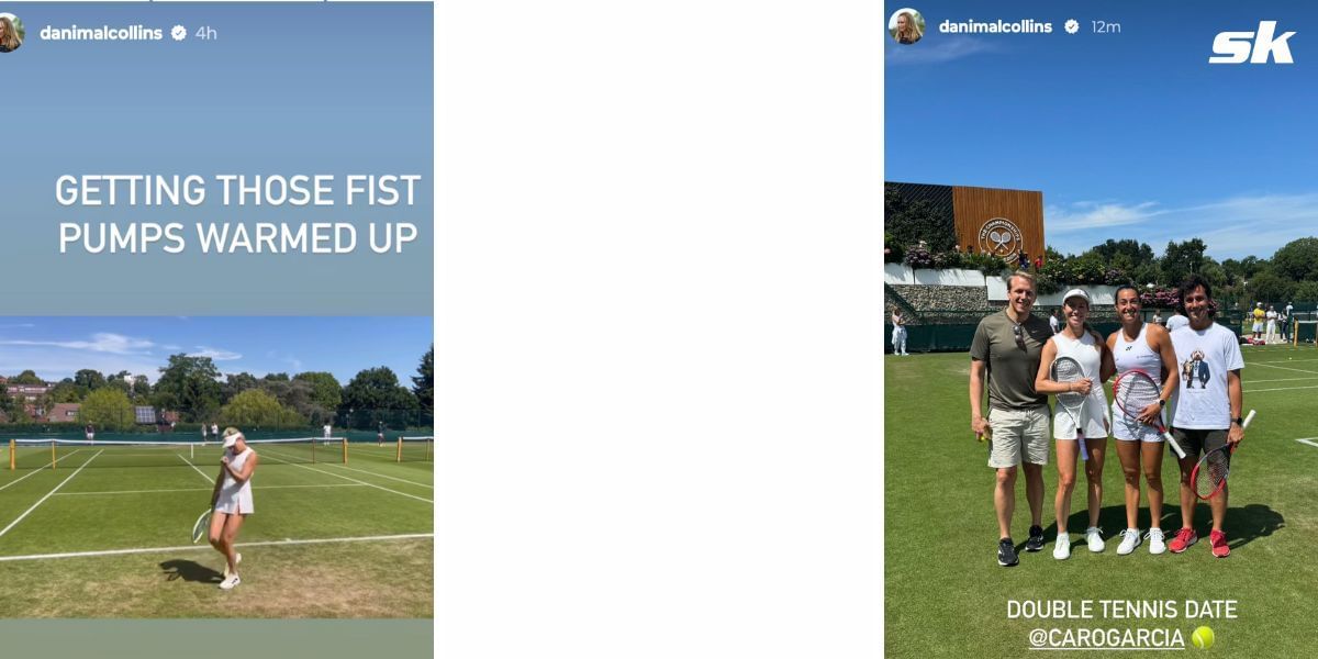 In Pictures: Danielle Collins delights in "tennis date" with boyfriend ...