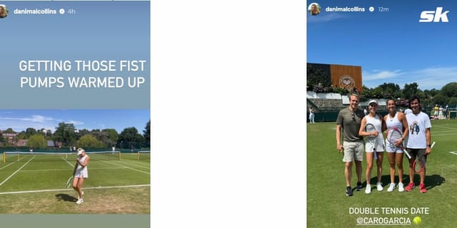 In Pictures: Danielle Collins delights in "tennis date" with boyfriend ...