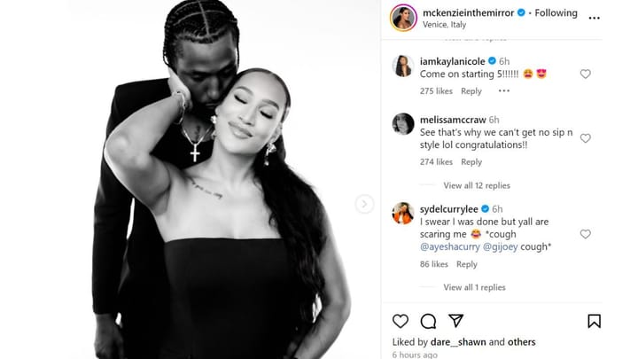 Kentavious Caldwell-Pope & wife McKenzie announce 5th pregnancy, Steph ...