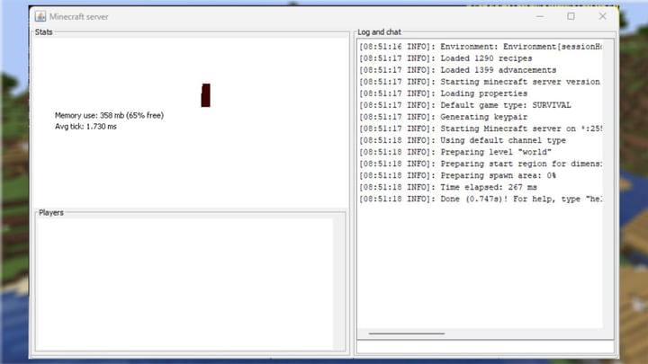 How to make a free Minecraft 1.21 server