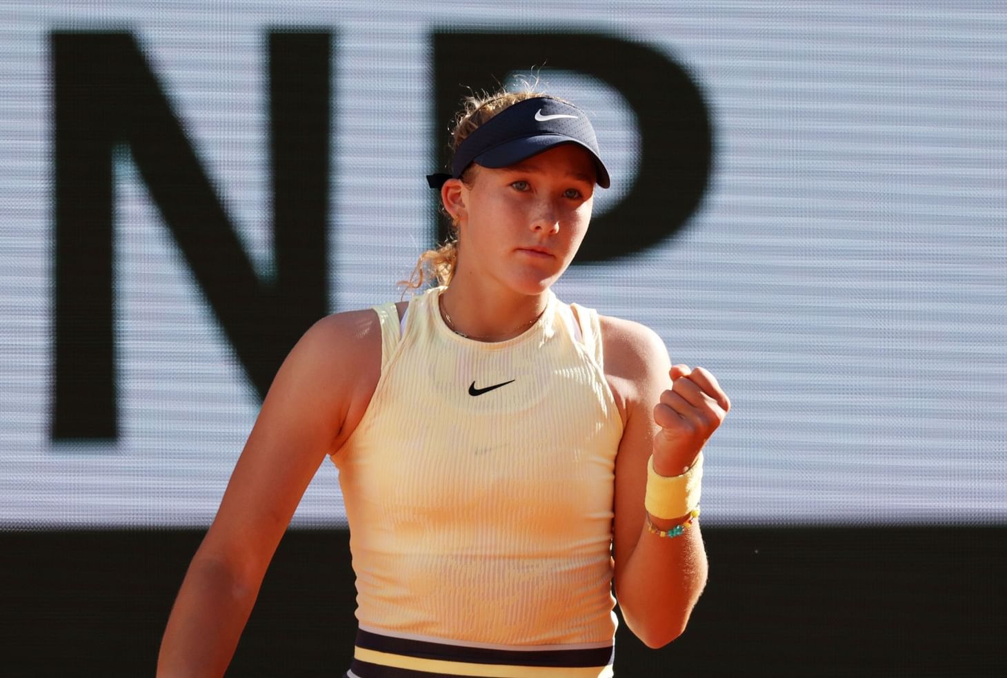 Mirra Andreeva becomes the youngest player in the 21st century to reach a Grand Slam semifinal ...