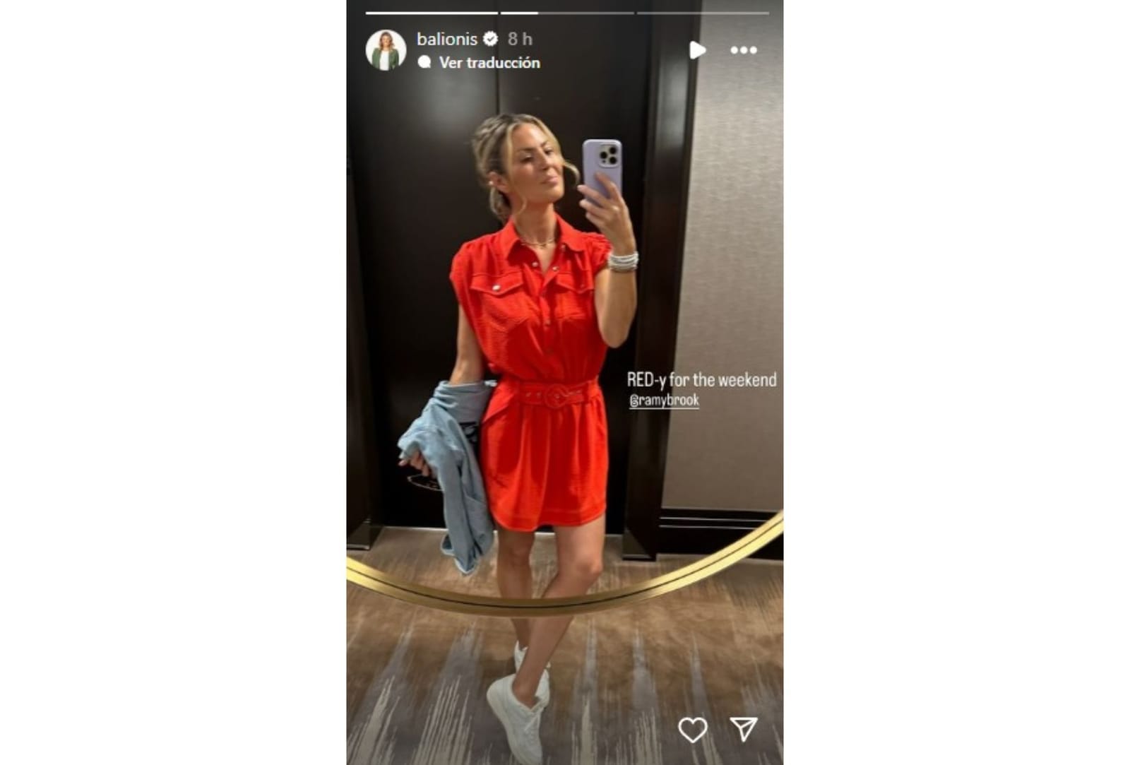 Golf reporter Amanda Balionis stuns in a Red dress as she gets “ready ...