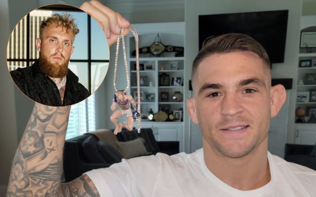 When Dustin Poirier was gifted a "sleepy Mac chain" by Jake Paul: "I ...