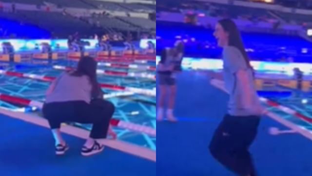"That swimming pool so lucky" - Fans react after Caitlin Clark touches ...