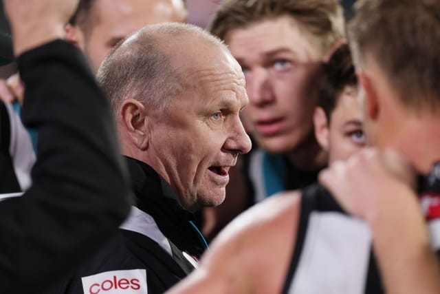 Who is Logan Evans? Port Adelaide teenager makes AFL debut against ...