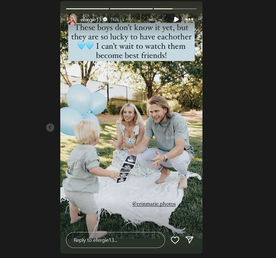 Watch: William Karlsson's wife Emily announces gender of their second ...