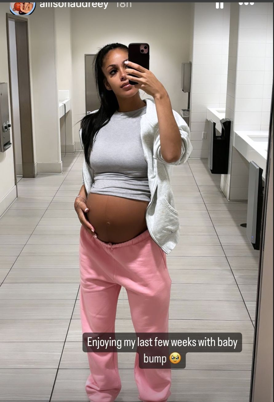 Jaden McDaniels' girlfriend Allison Audrey shares pregnancy glow in ...