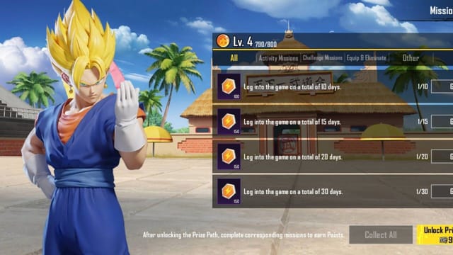 BGMI Dragon Ball Super Prize Path: How to play, all rewards, and more