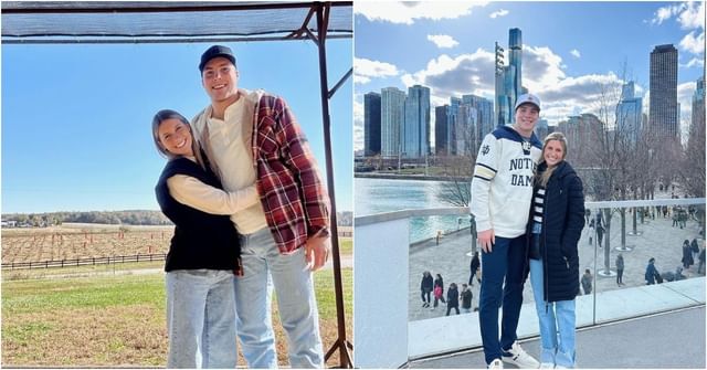 Notre Dame QB Riley Leonard & GF Molly Walding celebrate years of ...