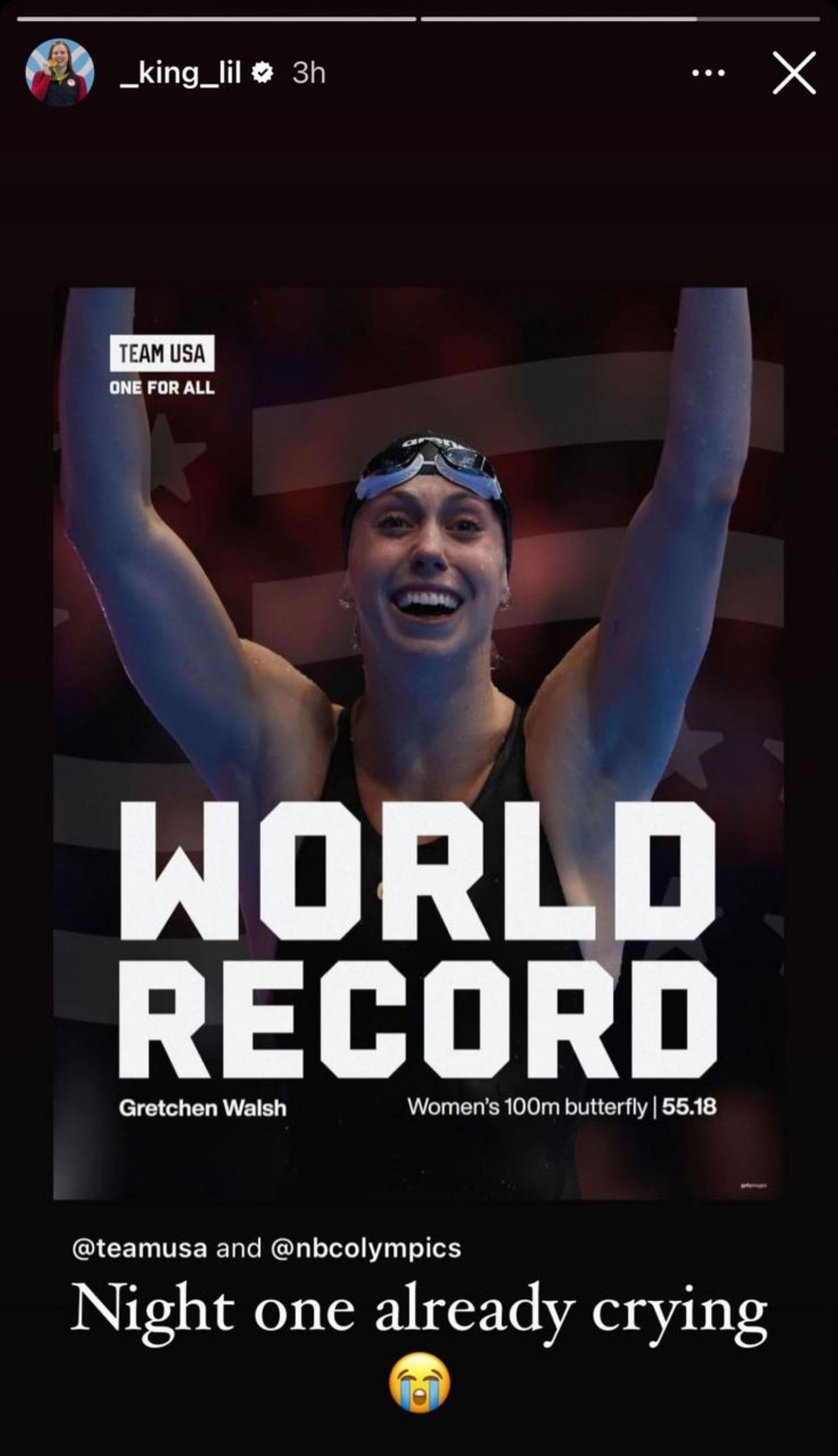 Michael Phelps, Kate Douglass, and Lilly King react to Gretchen Walsh ...