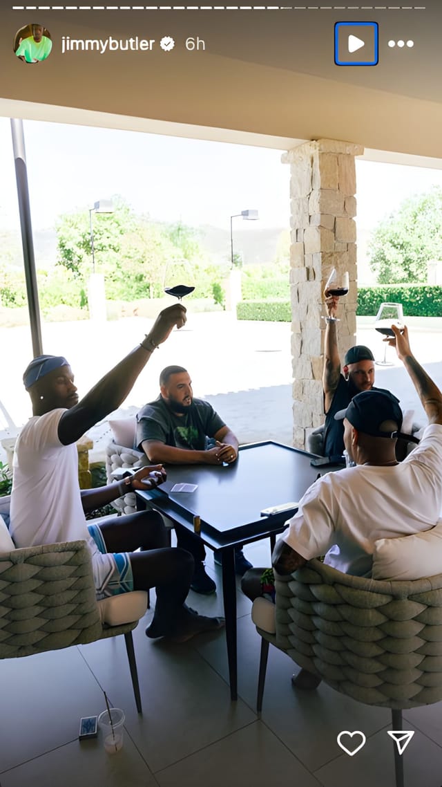 In Photos: Jimmy Butler and Neymar Jr. toast with $3k Wine over poker game