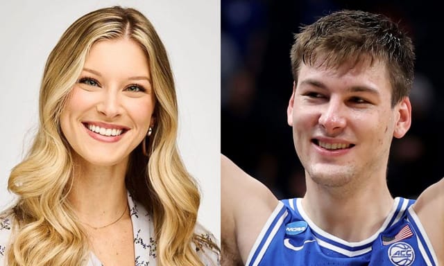 "Cold one w an angry bird": Duke star Kyle Filipowski's fiancee Caitlin ...