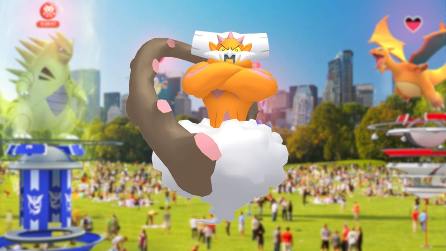 How to take a snapshot of Landorus in Pokemon GO