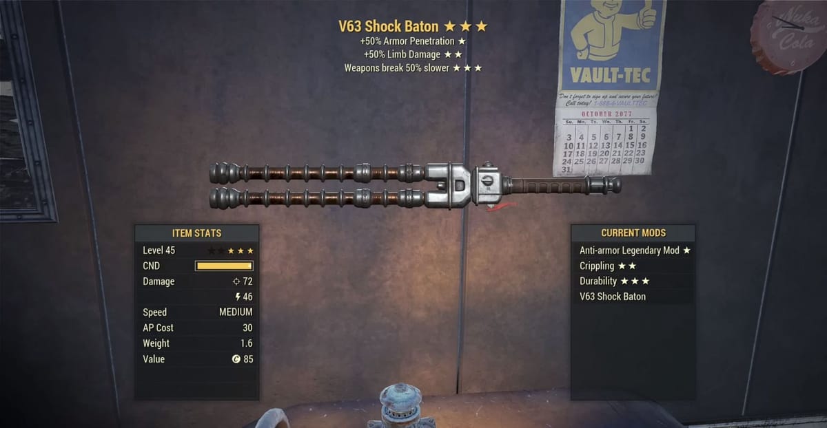 5 best Fallout 76 weapons coming with the Skyline Valley update