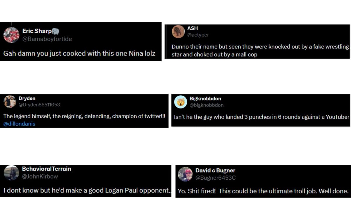 Dillon Danis: "You just cooked with this one" - Fans react to Nina ...