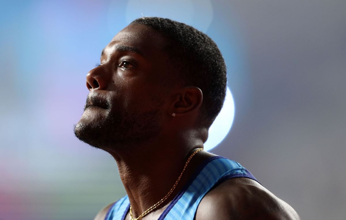 Justin Gatlin extends his support to Issam Assinga who was granted a ...