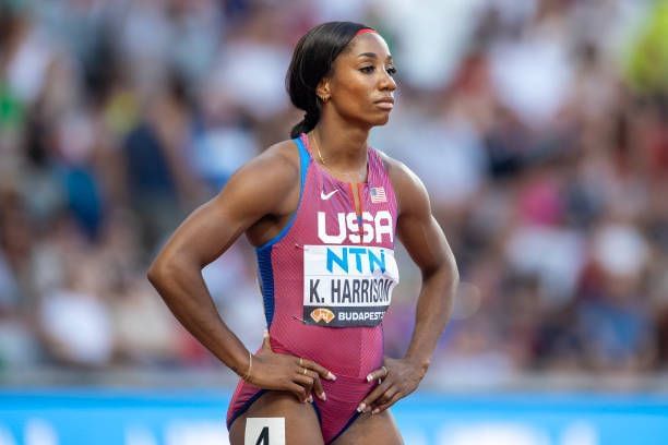 What is Keni Harrison’s world record?
