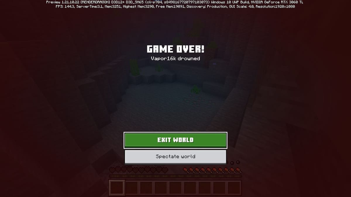 Minecraft 1.21 update will officially add Hardcore and Spectator modes ...