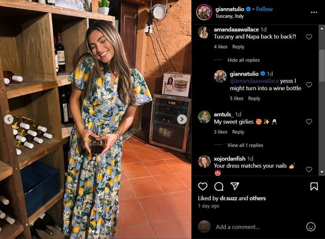 Ryan Blaney's fiancée Gianna Tulio sparkles in chic floral dress with ...