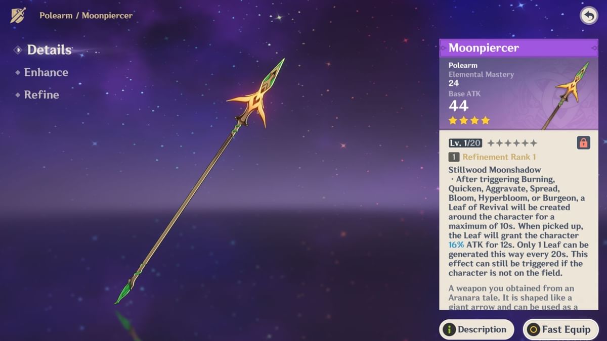 Best Genshin Impact Emilie weapons as per leaks