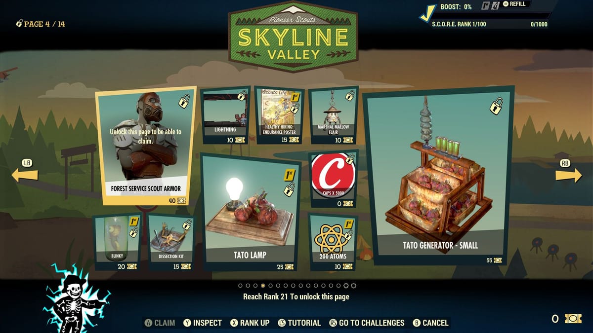 Fallout 76 Season 17: All Season page rewards, explored