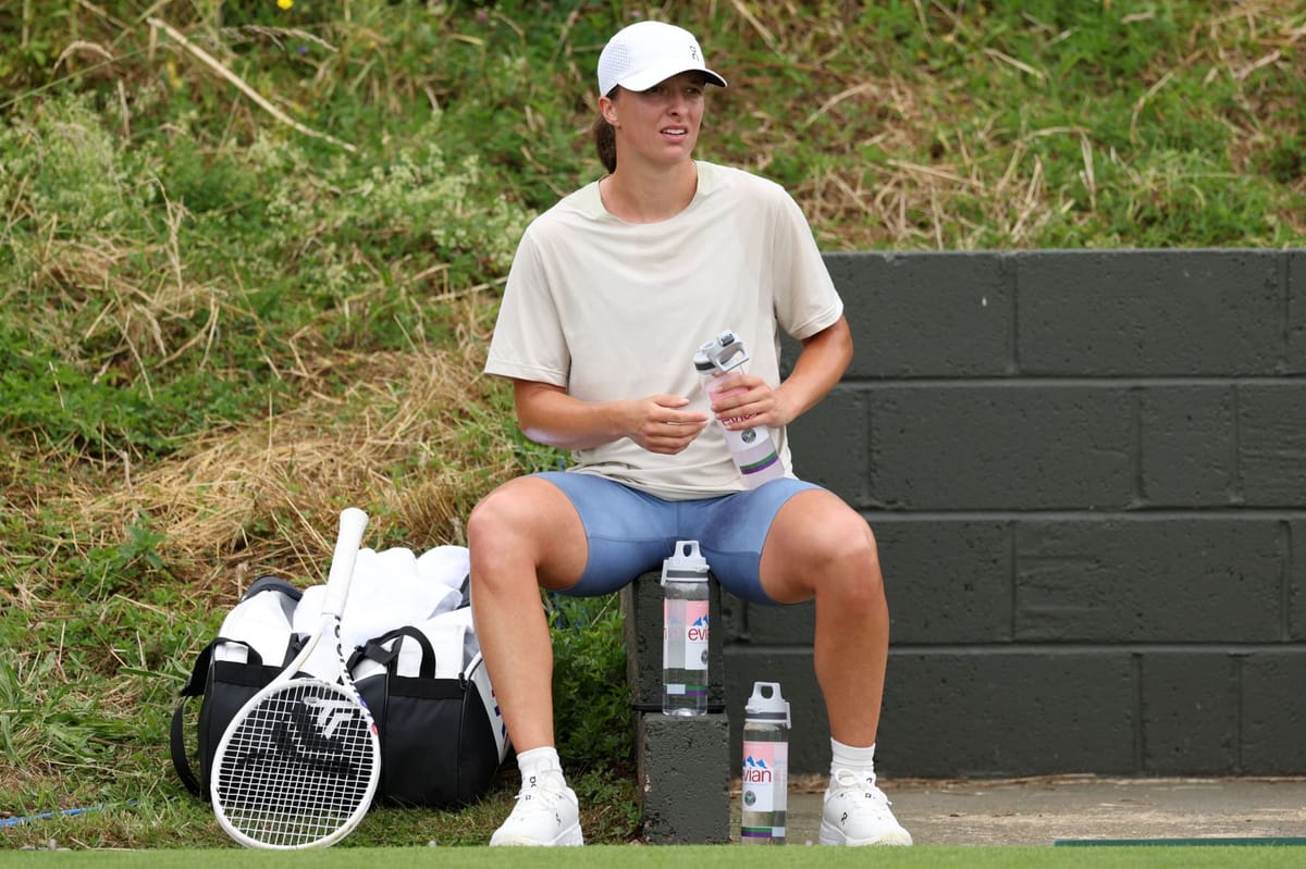 In Pictures: Iga Swiatek spends time with 'The Office' actor Steve ...