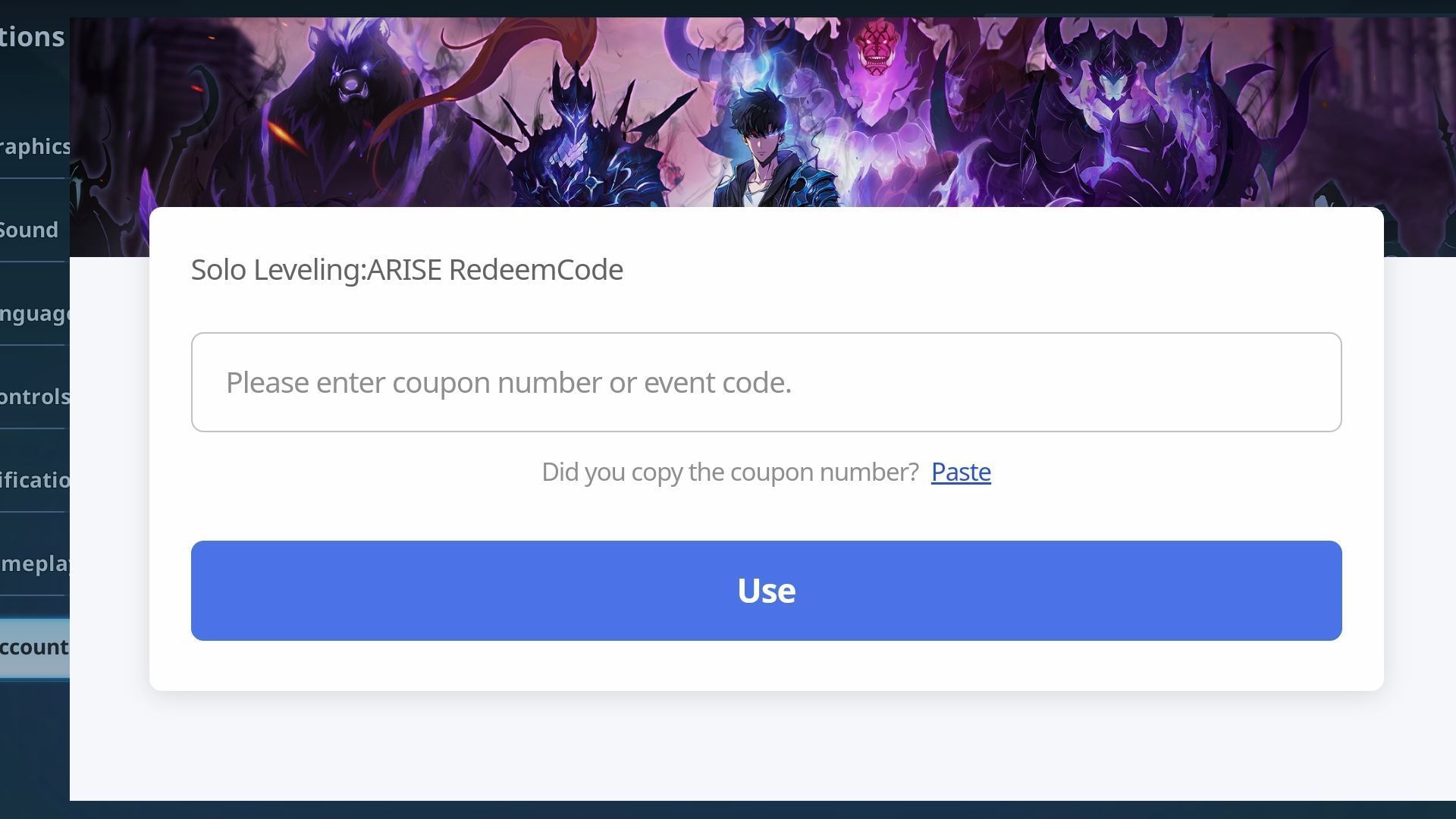 Solo Leveling: Arise redeem codes (May 2025) and redemption guide