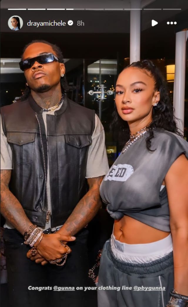 Jalen Green and Draya Michele turn up in matching outfits to support ...