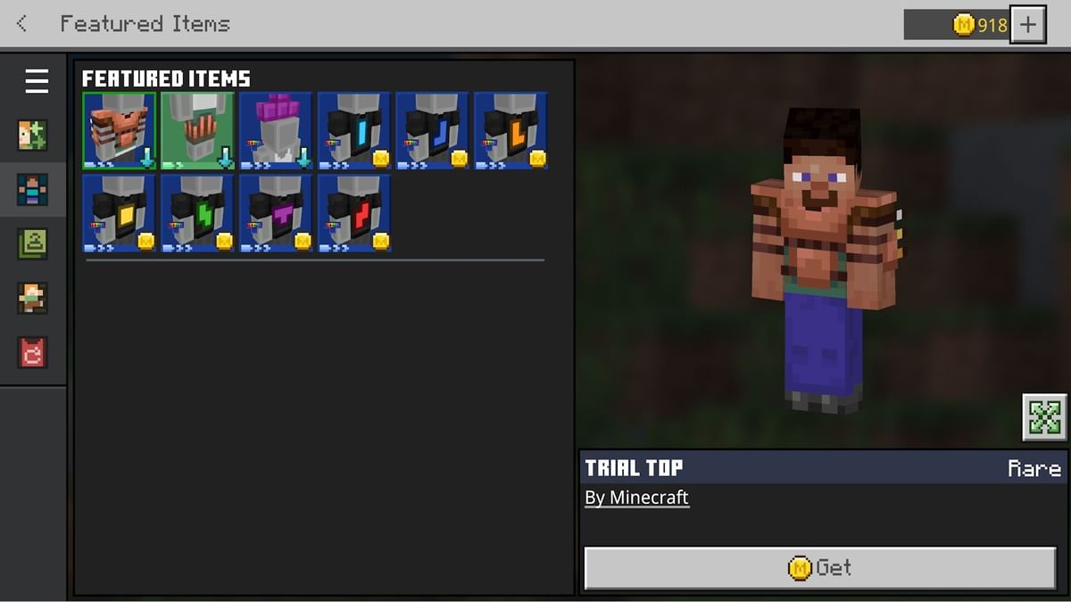 How to get Minecraft Trial Top and Trial Leggings