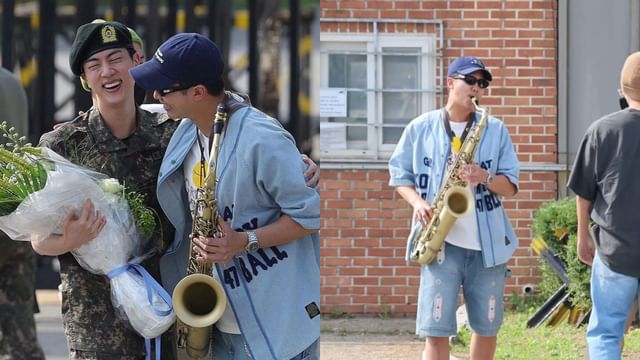 What was BTS' Jin's reaction to RM's surprising Saxophone session ...