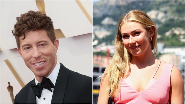 Mikaela Shiffrin teams up with Shaun White for a pickleball match at ...