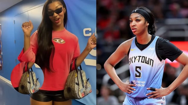 In Photos: Angel Reese pairs her chic outfit with $1250 Christian Dior ...