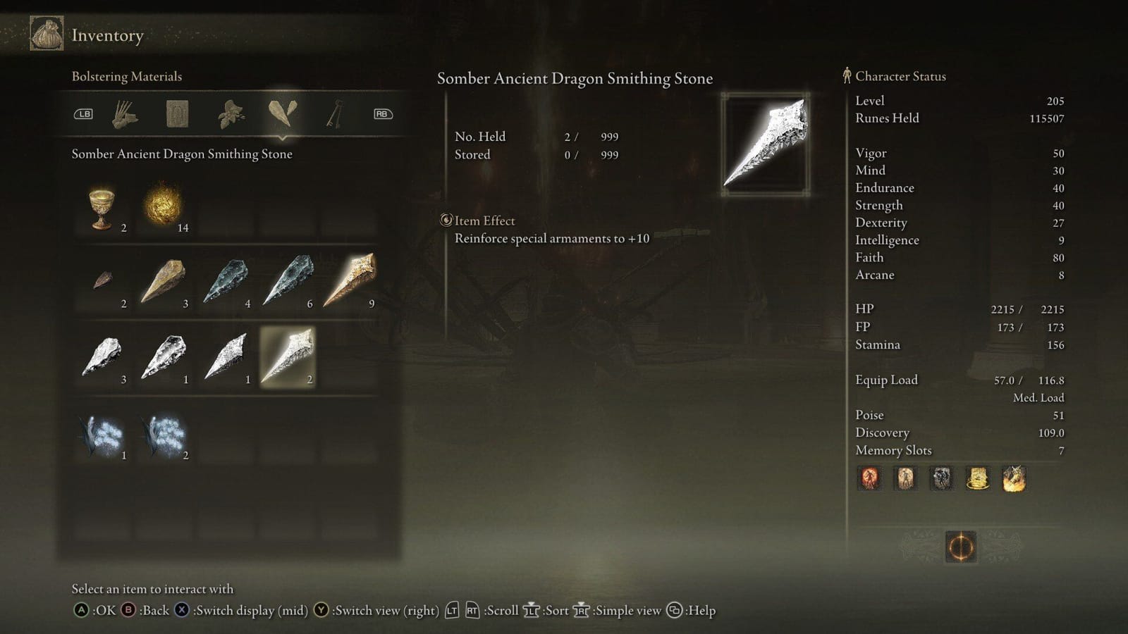 All Elden Ring Somber Ancient Dragon Smithing Stone locations