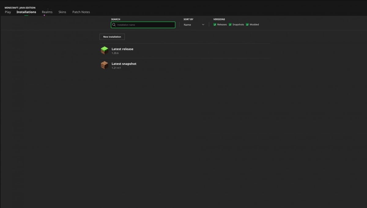How to download Minecraft 1.21 update on Java Edition