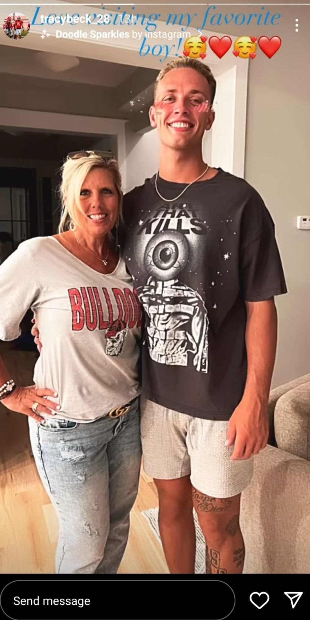 “Love visiting my favorite boy”- Georgia QB Carson Beck’s mom Tracy ...
