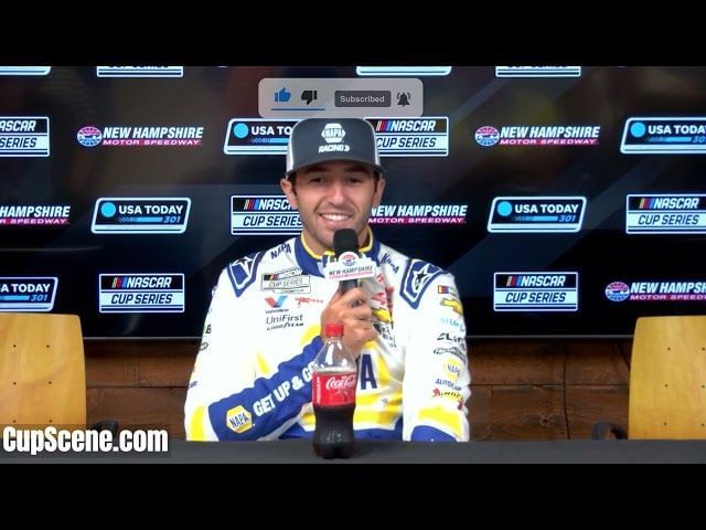 WATCH: Chase Elliott and Joey Logano collide at the New Hampshire Cup race