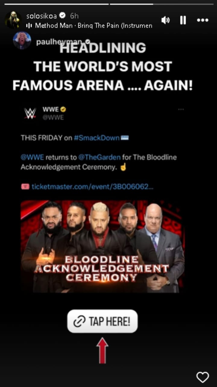 Bloodline: Solo Sikoa reacts to major Bloodline announcement