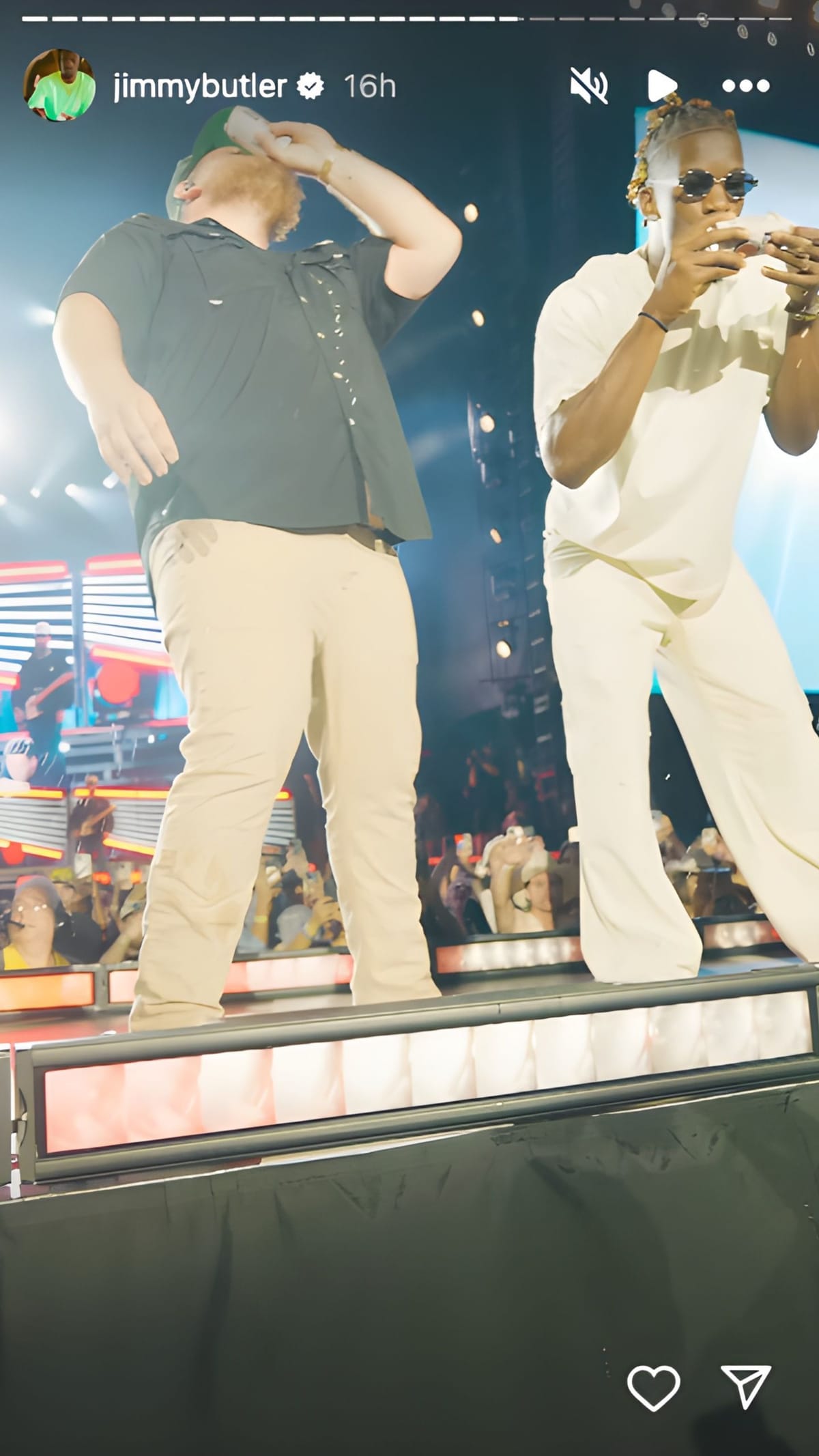 In Photos: Jimmy Butler attends Luke Combs concert at SoFi Stadium and ...