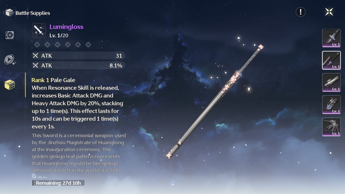 Best Battle Pass weapons in Wuthering Waves, ranked